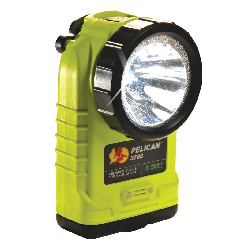 Pelican 3765 LED Rechargeable Right Angle Flashlight - Safety Certifie ...